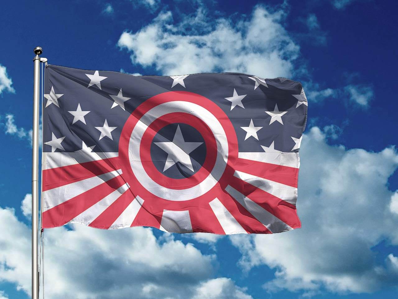 Captain America is captain Puerto Rico - Flagsmore.com